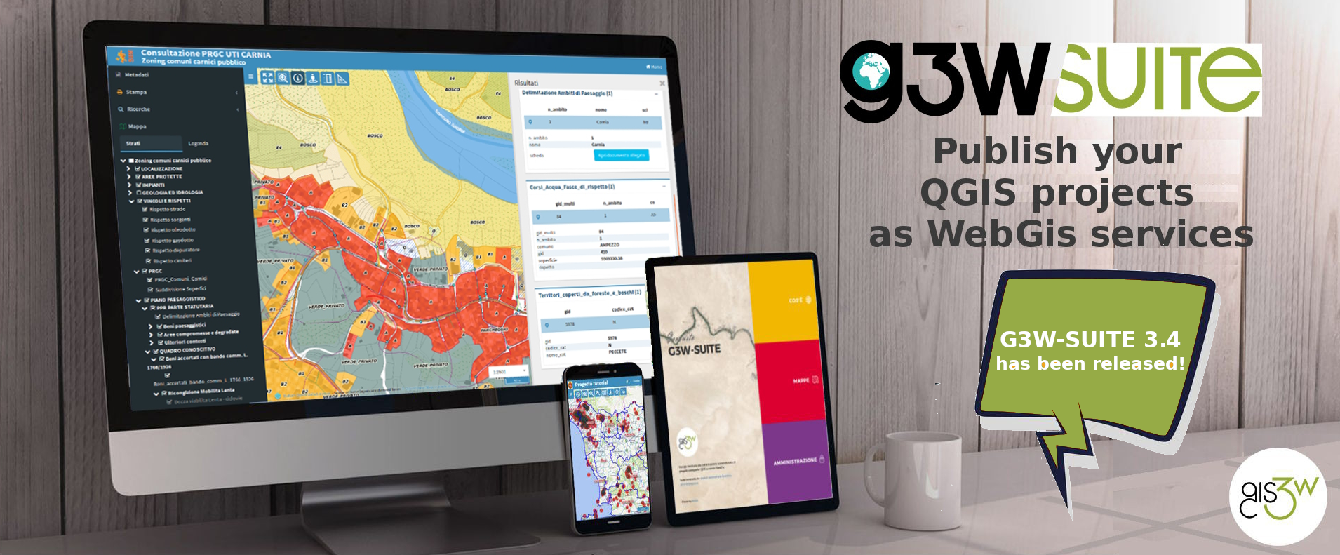 G3W-Suite – Publish your QGIS project on the Web